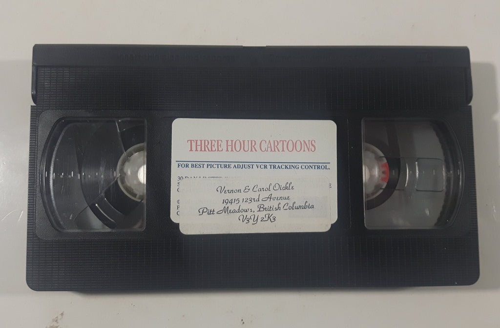 Three Hour Cartoons Movie VHS Video Cassette Tape – Treasure Valley ...