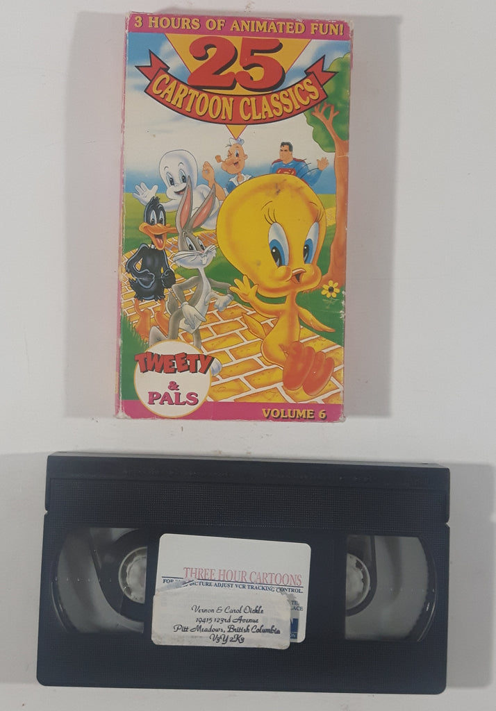 1992 UAV 3 Hours of Animated Fun! 25 Cartoon Classics Tweety & Pals Vo ...