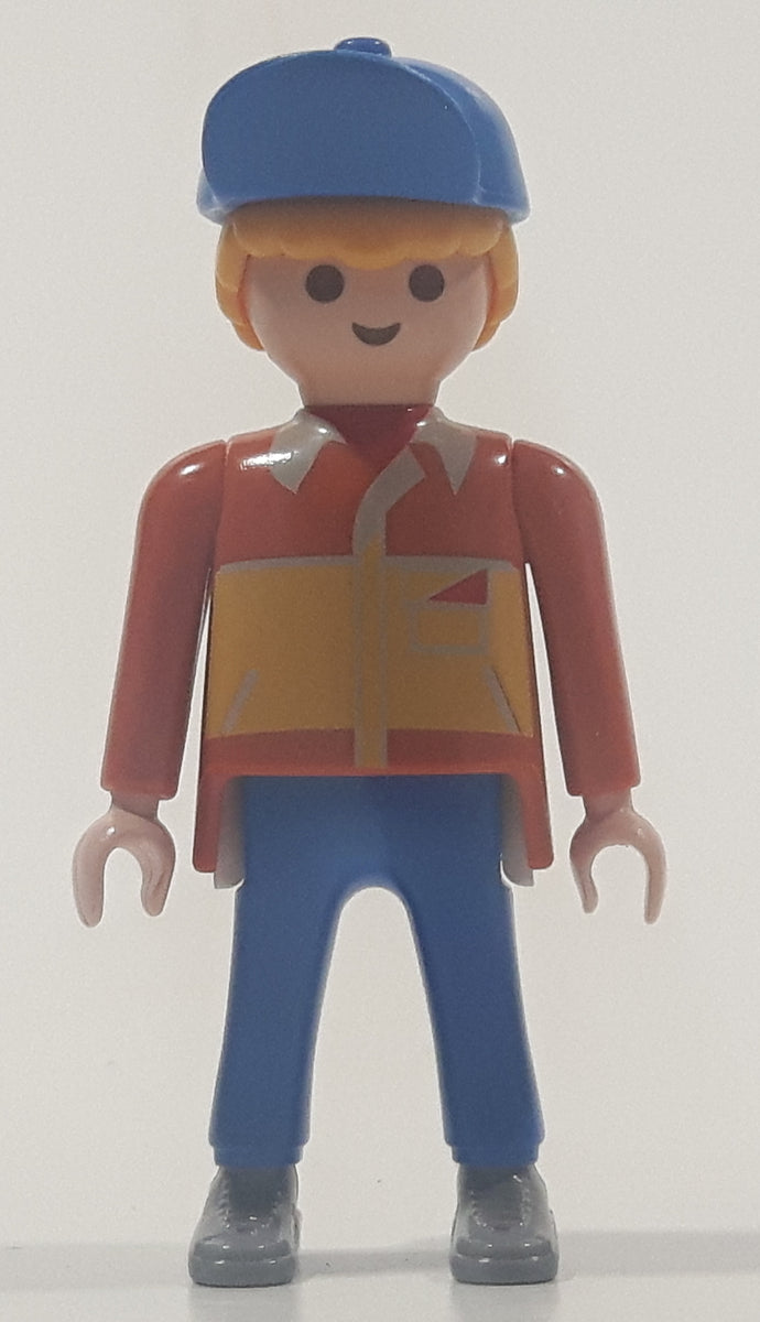 1992 Geobra Playmobil Blonde Hair Blue Pants Orange and Yellow Jacket ...