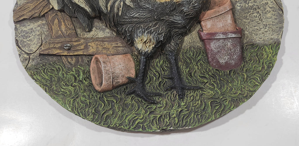 Rooster Chicken 3D 10 1/2" Heavy Resin Stepping Stone Wall Plaque ...