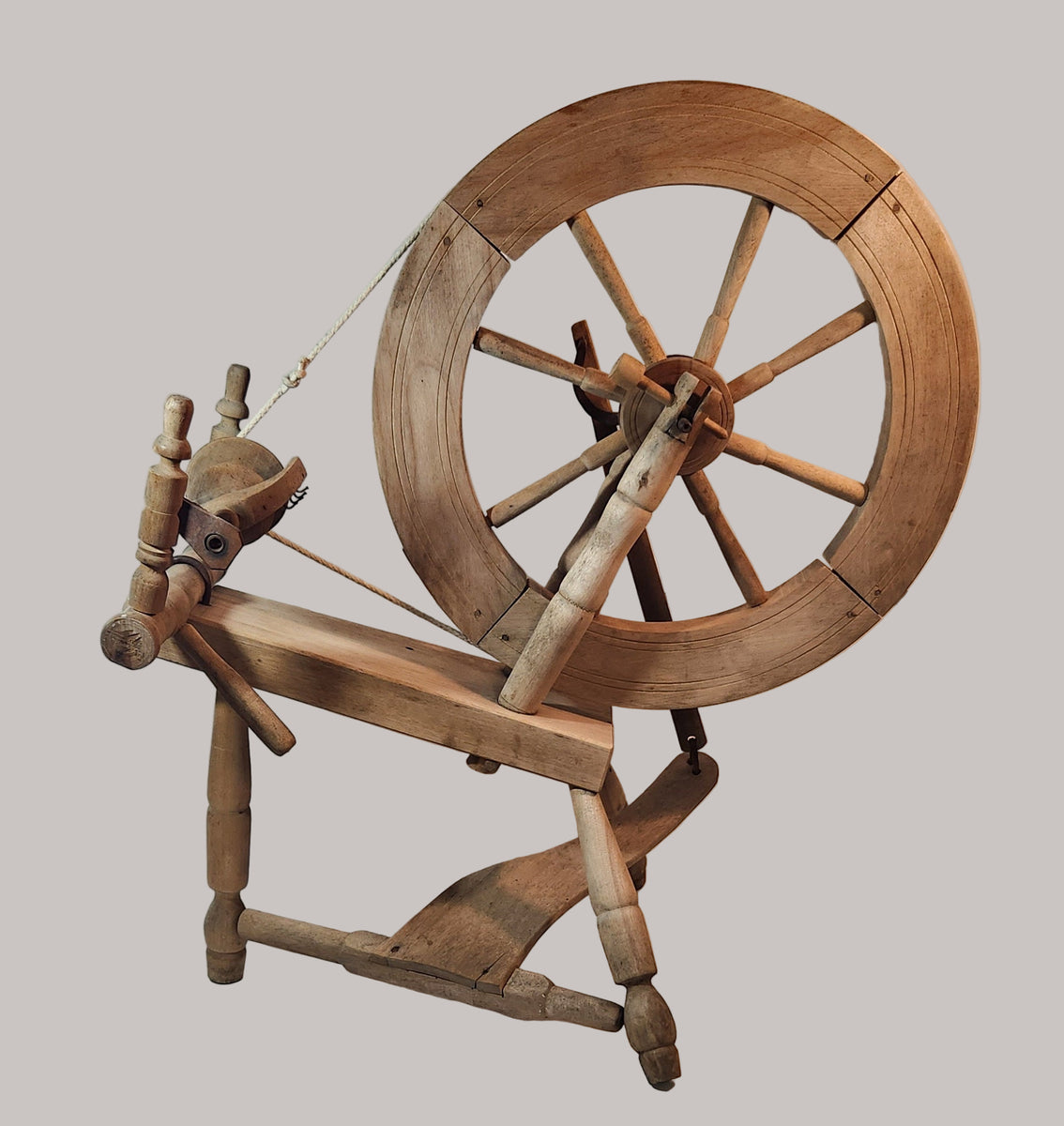 Antique Primitive 19th Century Wood Spinning Wheel 23" Tall – Treasure ...