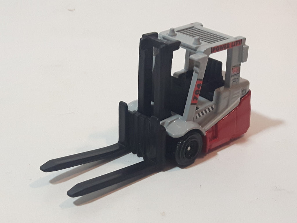 2009 Matchbox Power Lift 2000 Fork Lift Red and Grey Die Cast Toy Car ...
