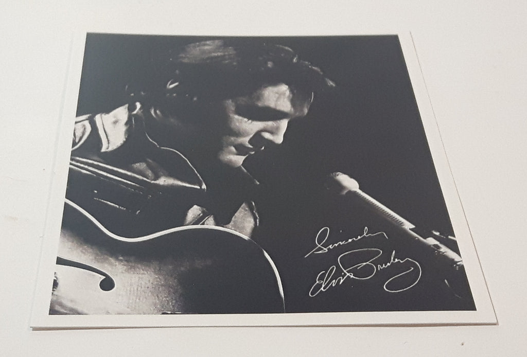 Vintage RCA Records Sincerely Elvis Presley 3 1/4" x 4" Bonus Color Ph ...