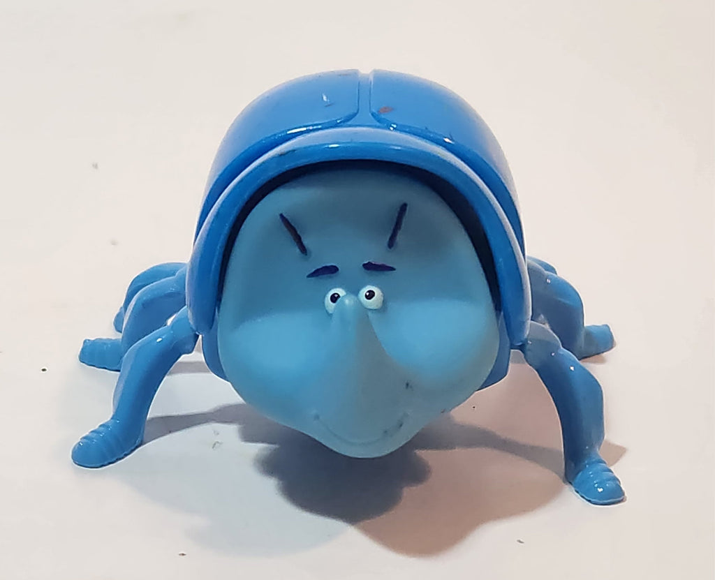 1998 McDonald's Disney A Bug's Life Dim Blue Beetle 3 1/2" Long Wind U ...