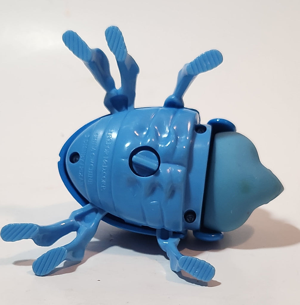 1998 McDonald's Disney A Bug's Life Dim Blue Beetle 3 1/2" Long Wind U ...