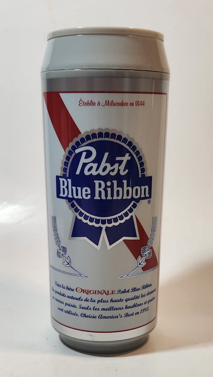 Pabst Blue Ribbon 7" Tall Beer Can Shaped Plastic Thermos Drinking Cup ...