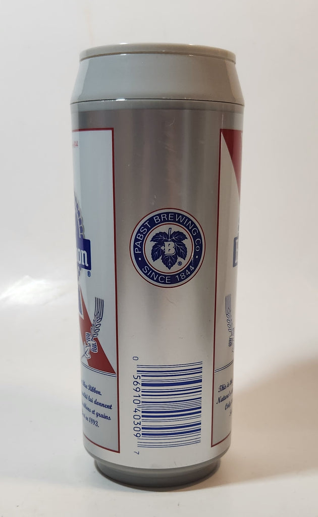 Pabst Blue Ribbon 7" Tall Beer Can Shaped Plastic Thermos Drinking Cup ...