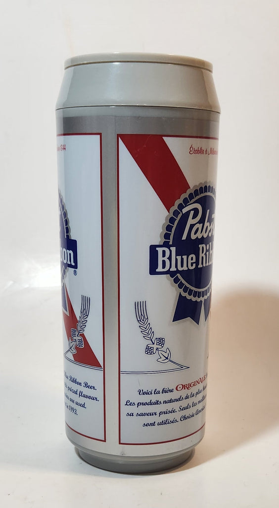 Pabst Blue Ribbon 7" Tall Beer Can Shaped Plastic Thermos Drinking Cup ...