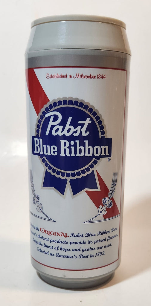 Pabst Blue Ribbon 7" Tall Beer Can Shaped Plastic Thermos Drinking Cup ...
