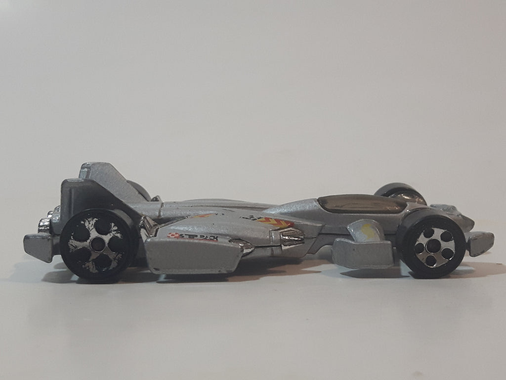 2001 Hot Wheels First Editions Jet Threat 3.0 Grey Die Cast Toy Race C ...