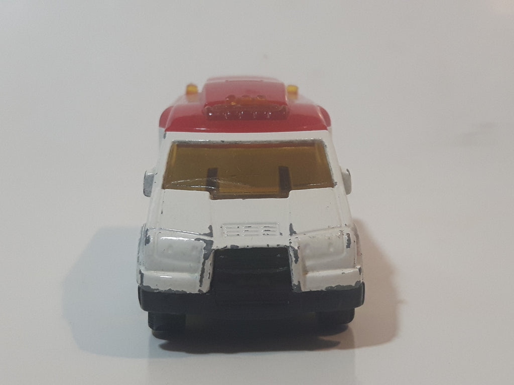 2014 Matchbox Rescue Duty Ambulance White and Red Die Cast Toy Car Veh ...