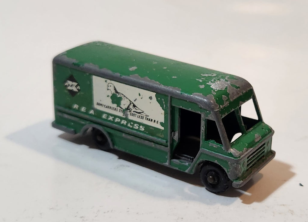 Vintage Budgie Models REA Express Parcel Delivery Van Green Die Cast T ...
