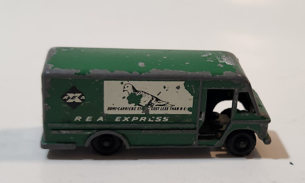 Vintage Budgie Models REA Express Parcel Delivery Van Green Die Cast T ...