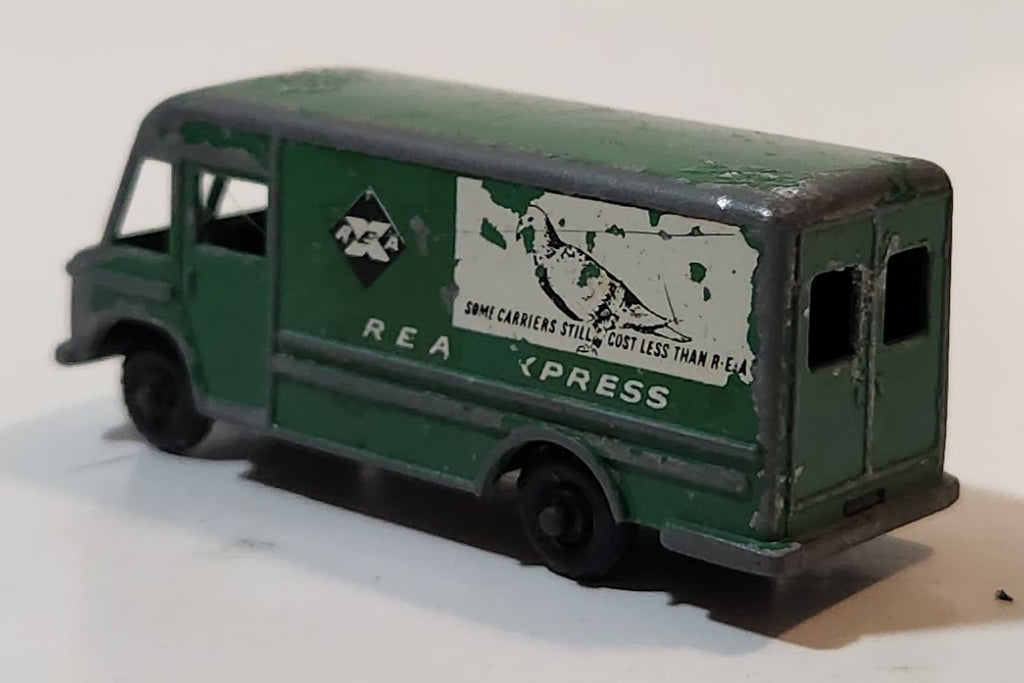 Vintage Budgie Models REA Express Parcel Delivery Van Green Die Cast T ...