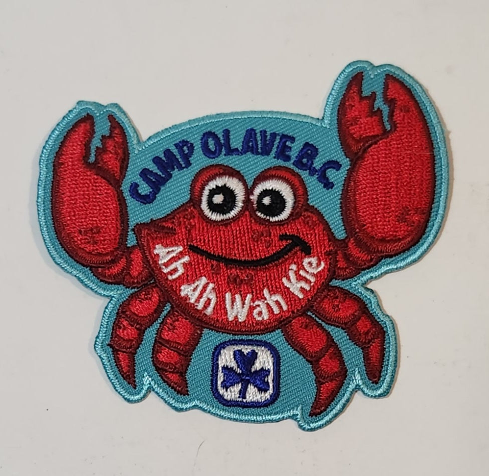 Girl Guides Camp Olave B.C. Ah Ah Wah Kie Embroidered Fabric Patch Bad ...
