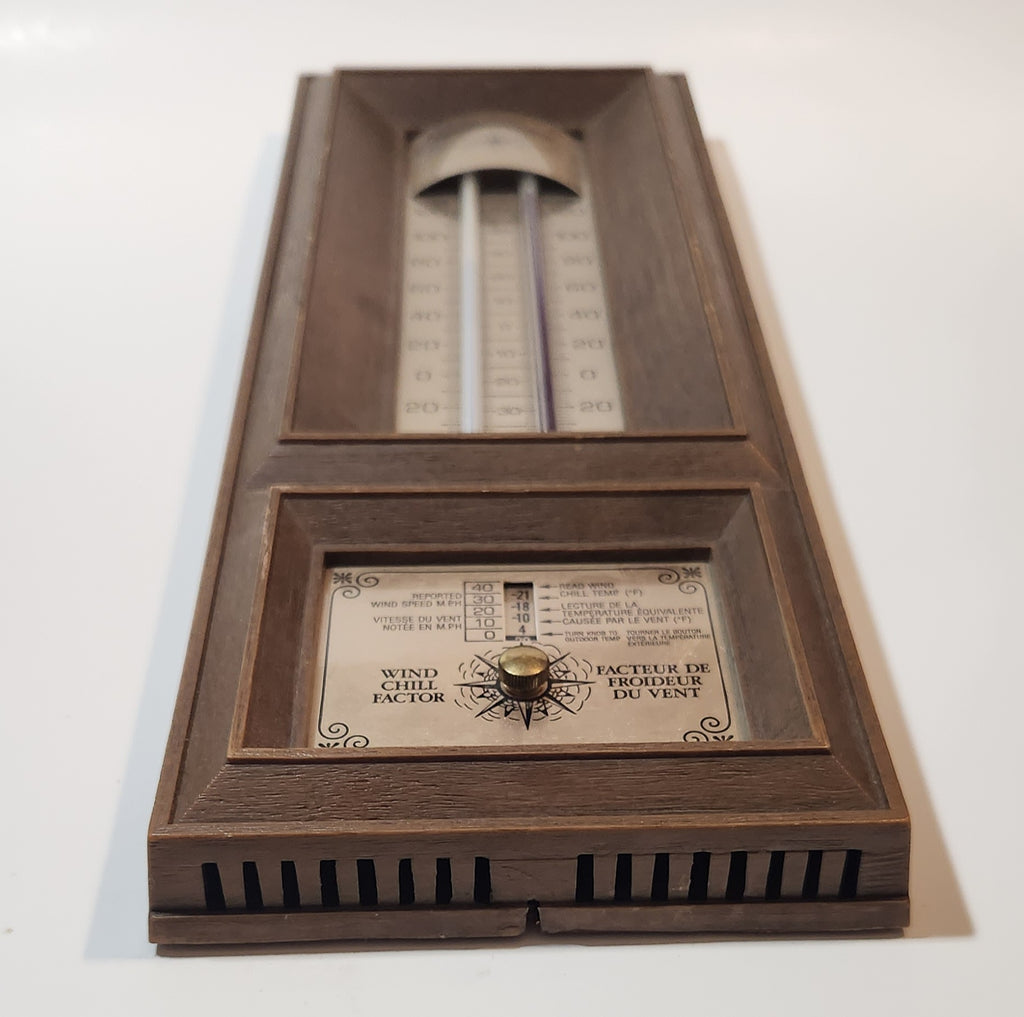 Vintage 1970s Springfield Aspen 312 Indoor Outdoor Thermometer with Wi ...