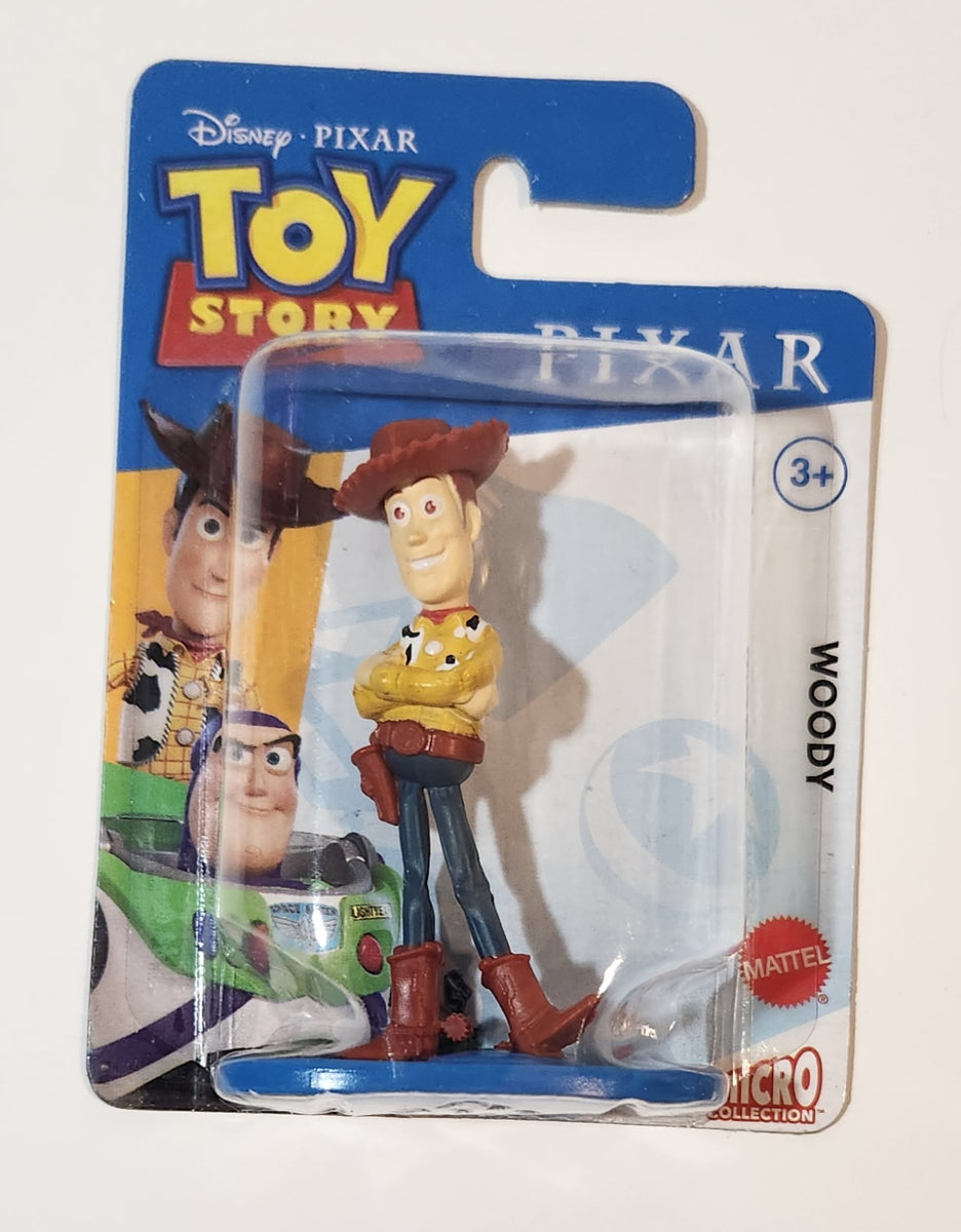 2020 Mattel Disney Pixar Toy Story Micro Action Woody 2 3/4" Tall Toy ...