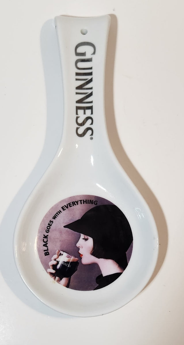 Guinness Black Goes with Everything Porcelain Spoon Rest Style Wall Ha ...