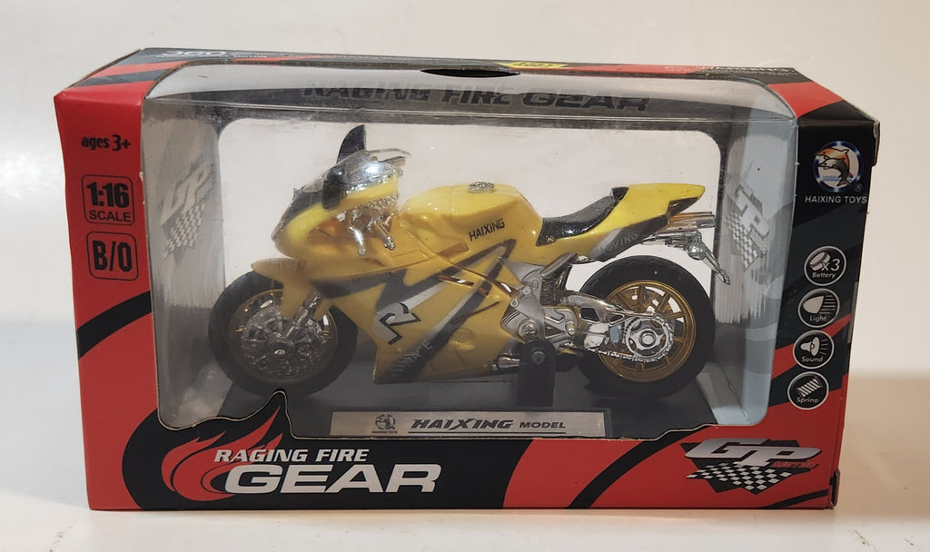 Haxing Toys Raging Fire Gear 360 Haxing Super Motor Cycle Yellow Sound ...