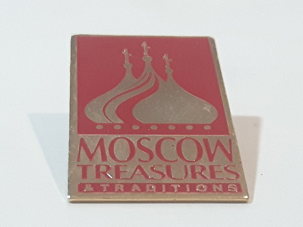 Moscow Treasures and Traditions Red Metal Pin - Exhibit Sponsored by B ...