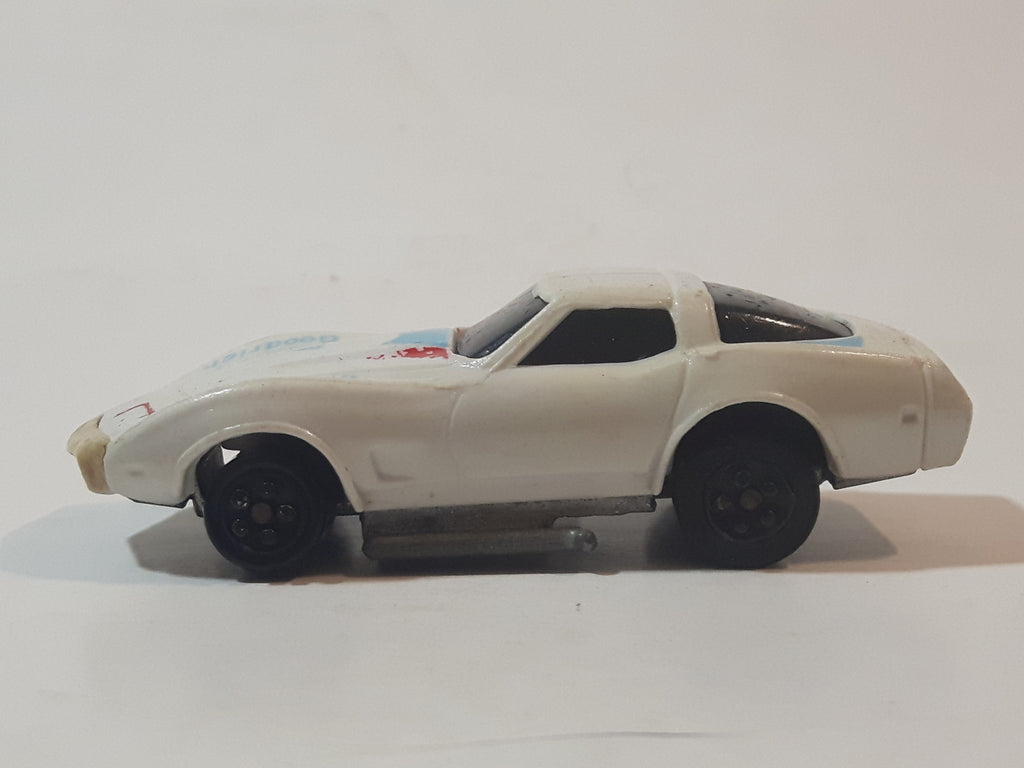 Vintage 1980 Kidco Key Cars Corvette White Plastic Body Die Cast Toy C ...
