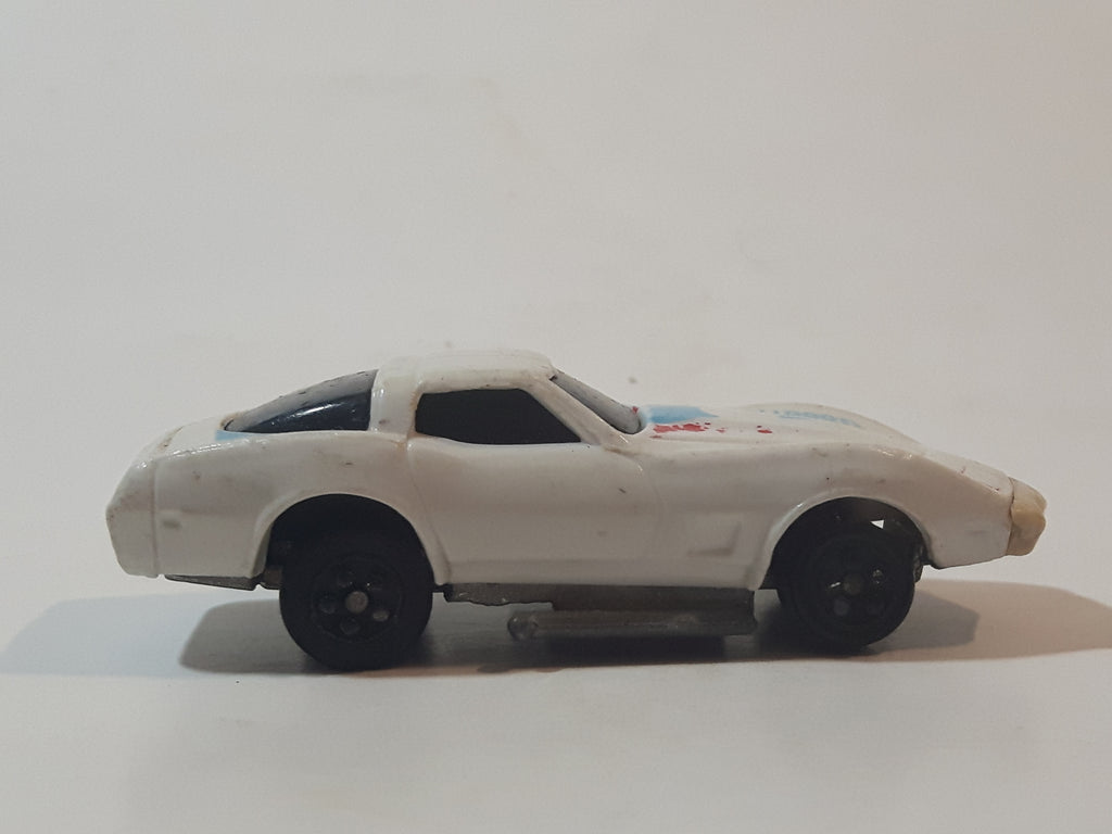 Vintage 1980 Kidco Key Cars Corvette White Plastic Body Die Cast Toy C ...