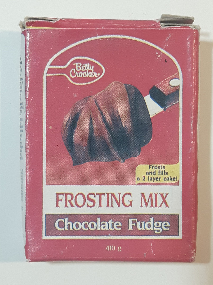 Betty Crocker Chocolate Fudge Frosting Mix Miniature Box Play Food Toy ...