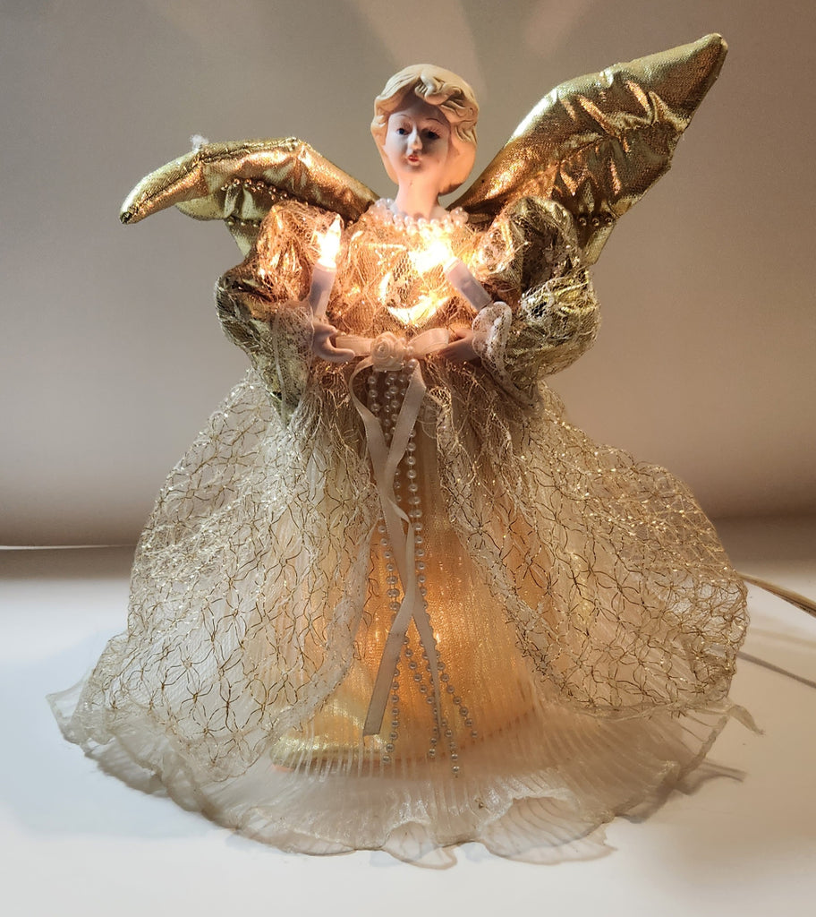 Animated Moving Light Up Angel Tree Topper 11" Tall – Treasure Valley ...