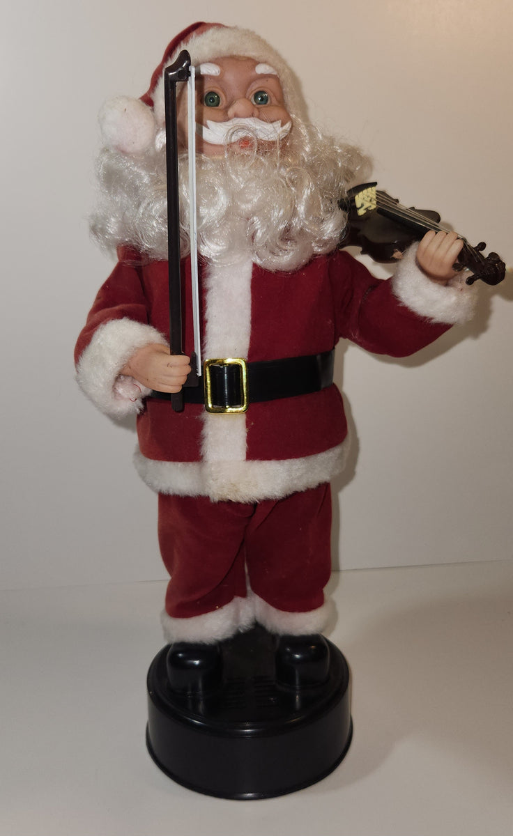 B&D Santa Claus with Violin Musical 16" Doll – Treasure Valley Antiques ...