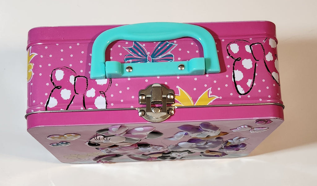 Disney Junior Minnie Mouse Daisy Duck Figaro The Cat Embossed Tin Meta ...