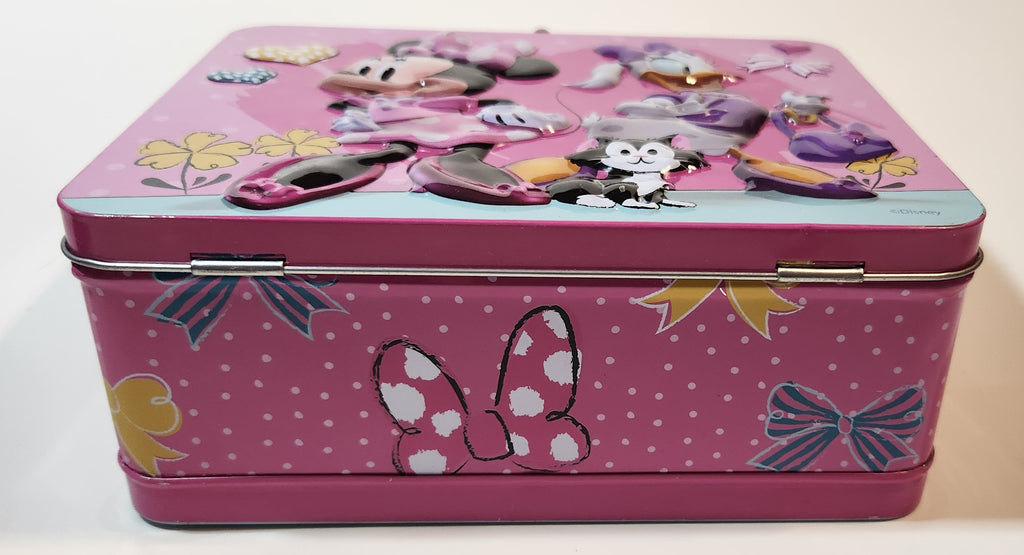Disney Junior Minnie Mouse Daisy Duck Figaro The Cat Embossed Tin Meta ...
