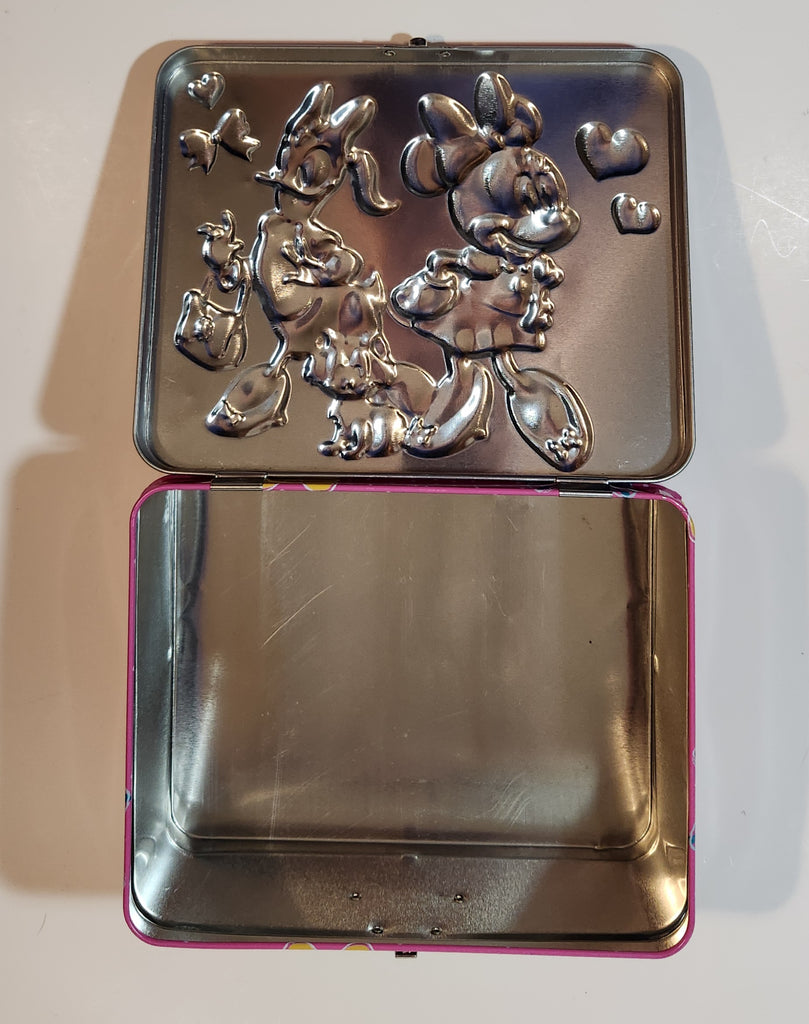 Disney Junior Minnie Mouse Daisy Duck Figaro The Cat Embossed Tin Meta ...