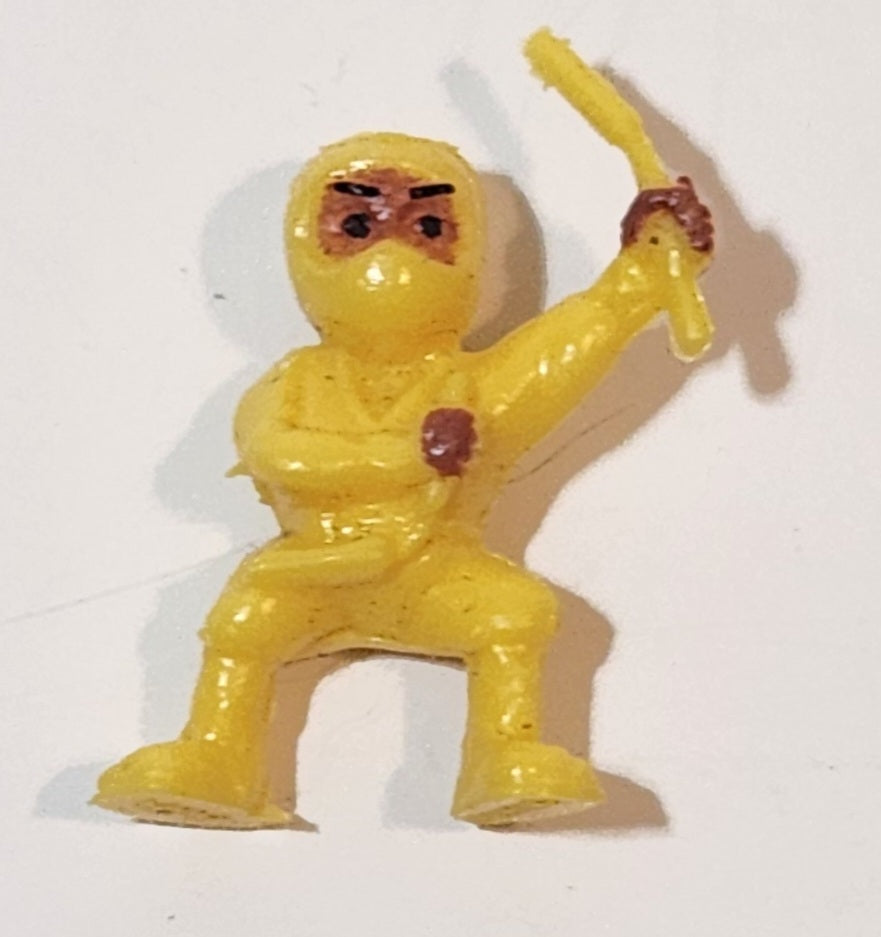 A&A Yellow Ninja Miniature 1 3/8" Tall Toy Figure – Treasure Valley ...