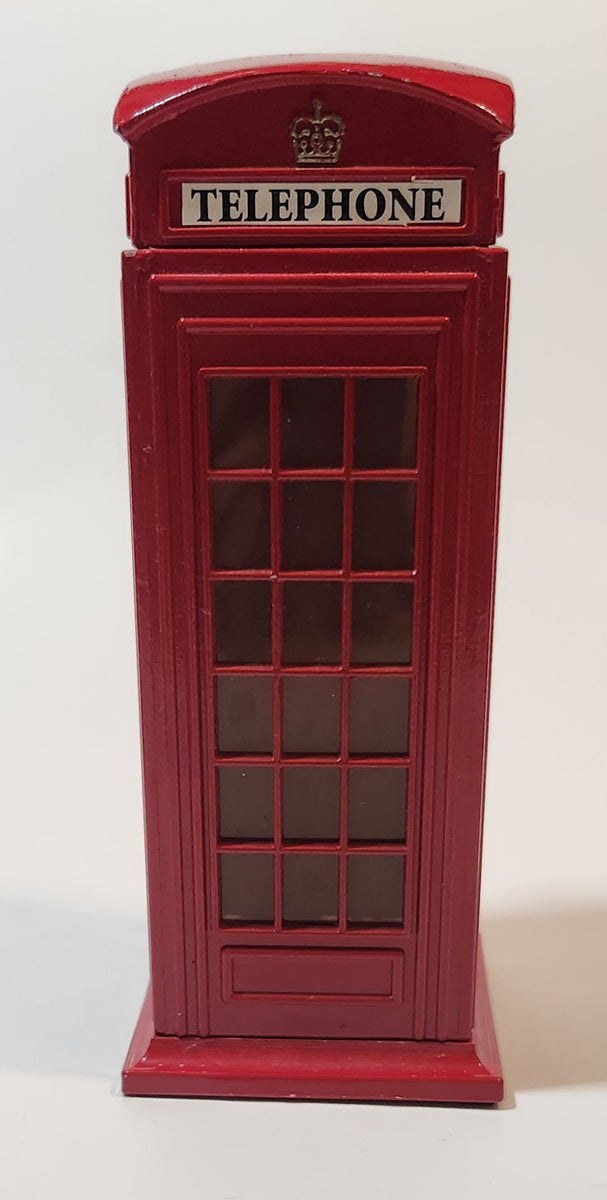 TC 8689 Red Metal Phone Box Telephone Booth Coin Bank – Treasure Valley ...
