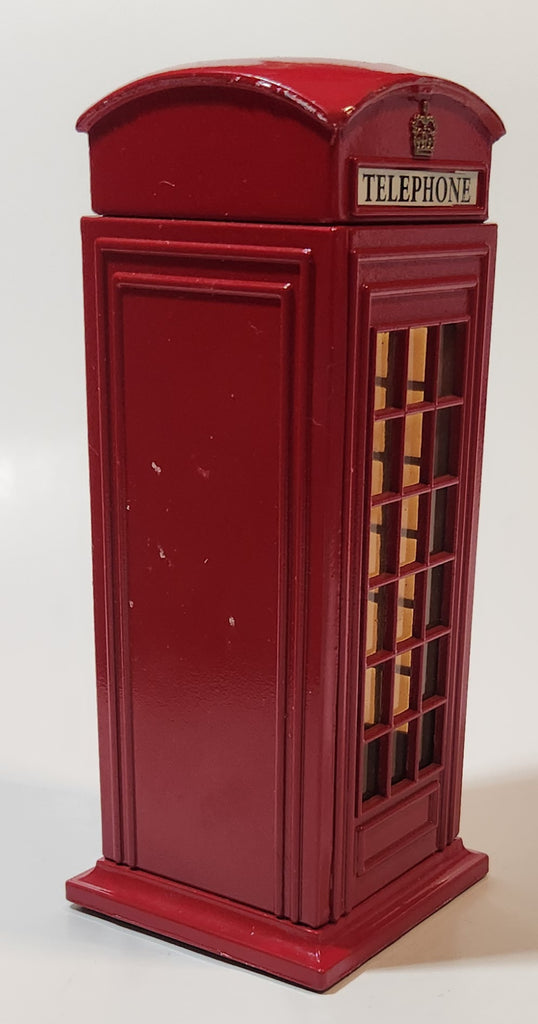 TC 8689 Red Metal Phone Box Telephone Booth Coin Bank – Treasure Valley ...