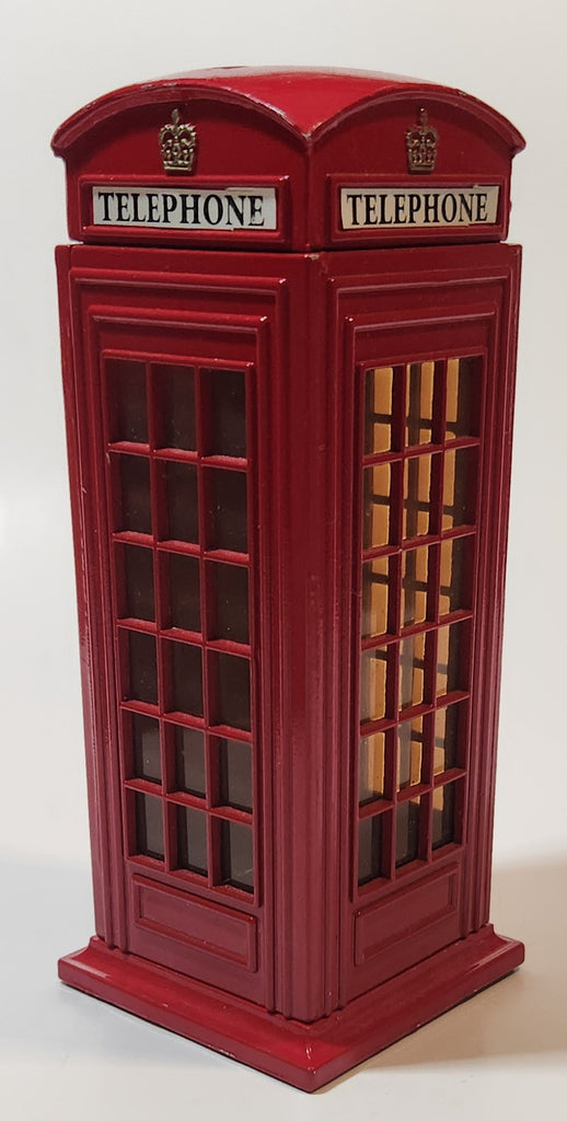 TC 8689 Red Metal Phone Box Telephone Booth Coin Bank – Treasure Valley ...
