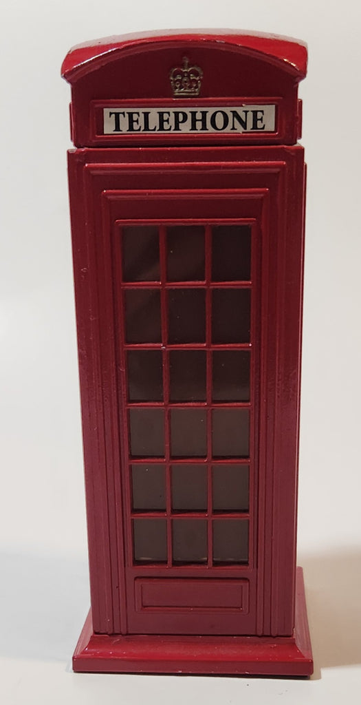TC 8689 Red Metal Phone Box Telephone Booth Coin Bank – Treasure Valley ...