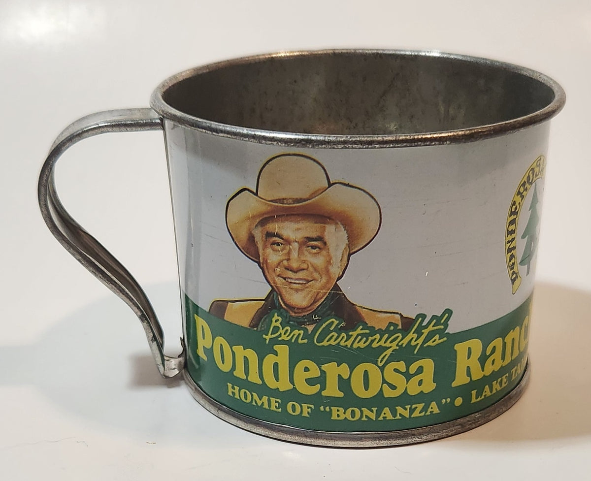 Vintage 1970s Ponderosa Ranch TV Show Tin Metal Cup – Treasure Valley ...
