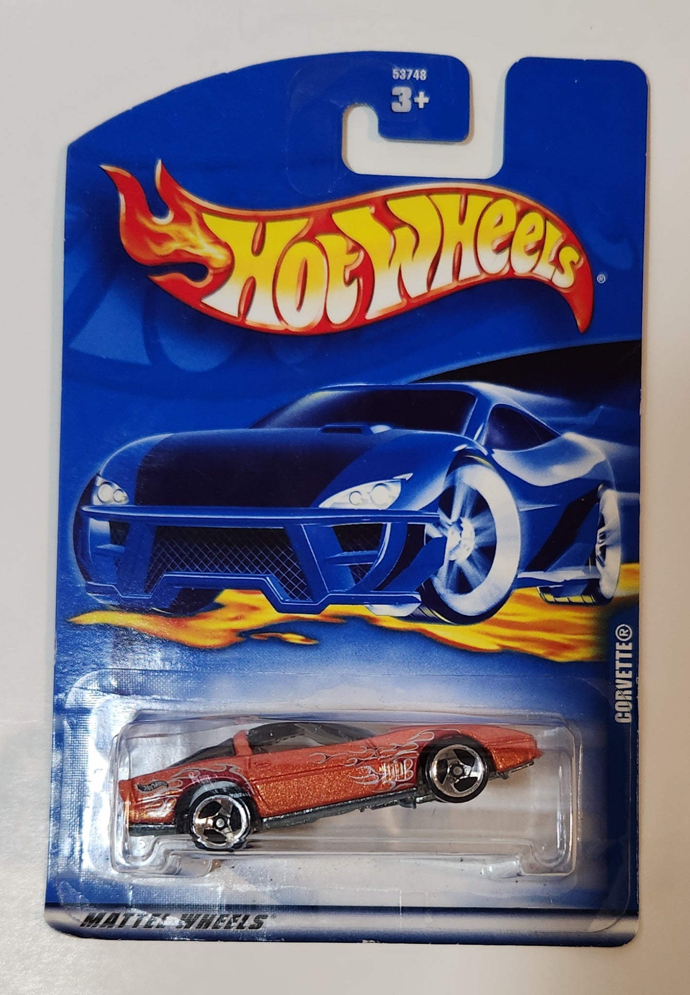2001 Hot Wheels 1980 Corvette Orange Die Cast Toy Car 2001 Hot Wheels 1980 Corvette Orange Die Cast Toy Car