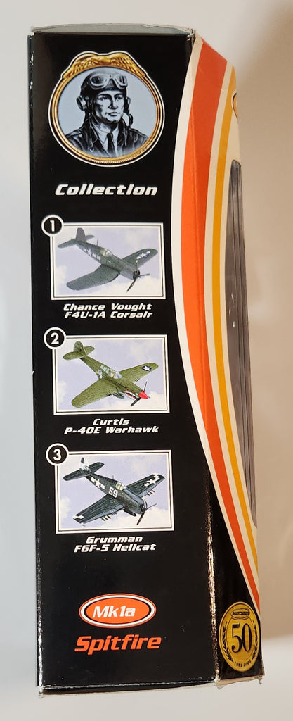 2002 Matchbox Mk1a Spitfire Airplane Die Cast Toy Aircraft with Stand ...