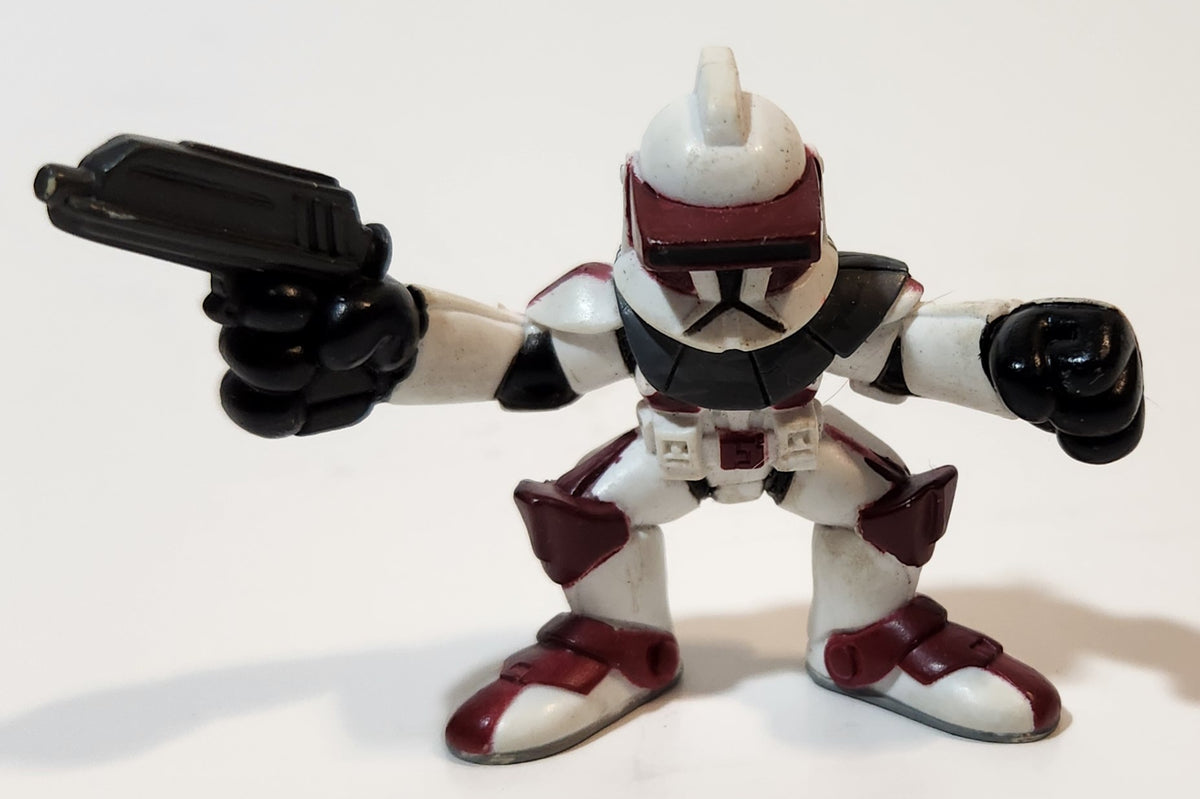 2009 Hasbro LFL Star Wars Galactic Heroes Maroon Red Clone Trooper 2 1 ...