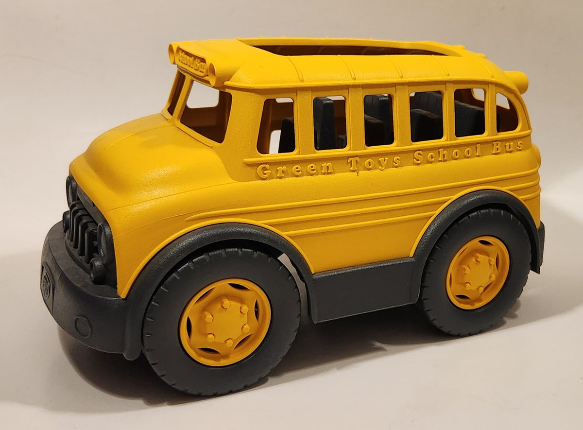 Green Toys School Bus 10 3/4" Plastic Toy Car Vehicle – Treasure Valley ...