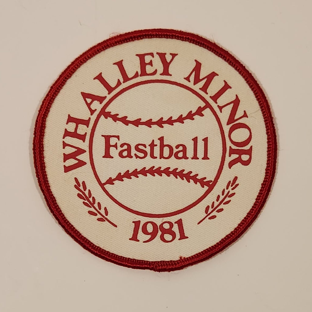 1981 Whalley Minor Fastball Embroidered Fabric Patch Badge – Treasure ...