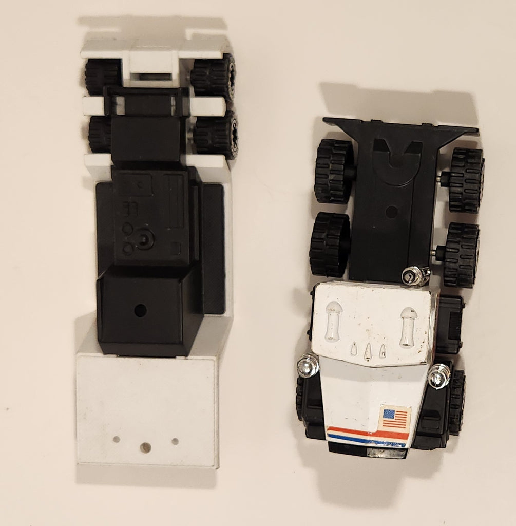 1986 Remco NASA Semi Tractor and Trailer Pressed Steel Toy Car Vehicle ...