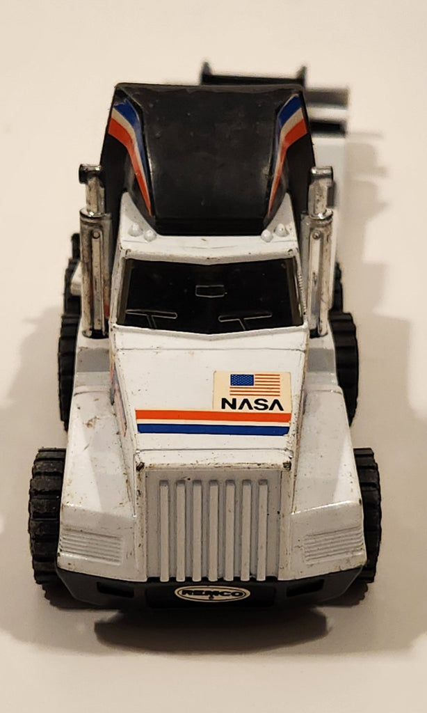 1989 Remco NASA Semi Tractor and Trailer Pressed Steel Toy Car Vehicle ...