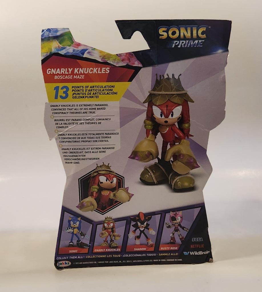 2023 Jakks Netflix Sonic Prime Gnarly Knuckles Boscage Maze 5" Toy Fig ...