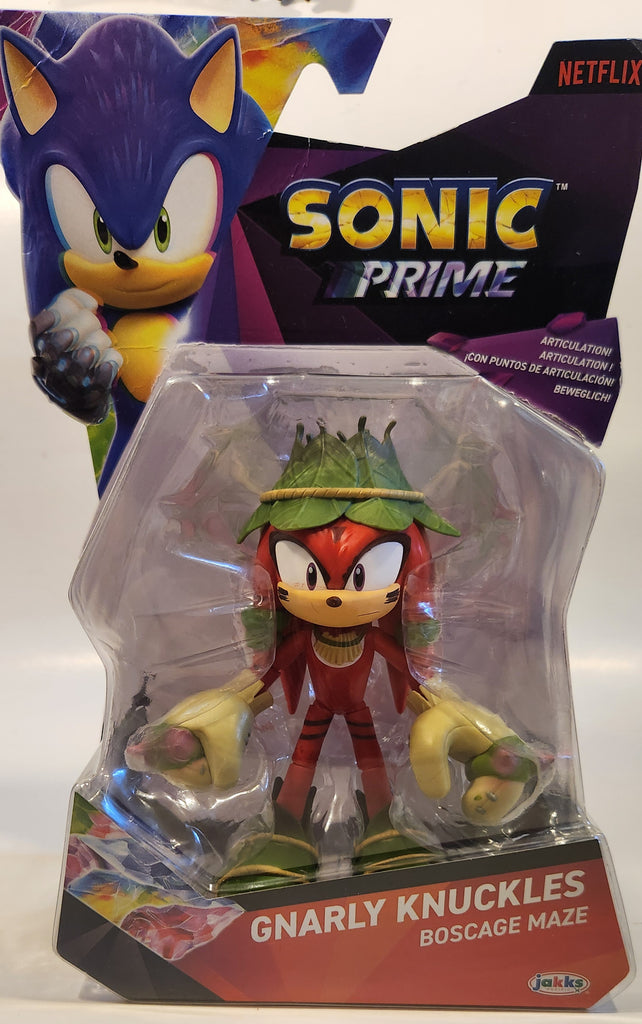 2023 Jakks Netflix Sonic Prime Gnarly Knuckles Boscage Maze 5" Toy Fig ...