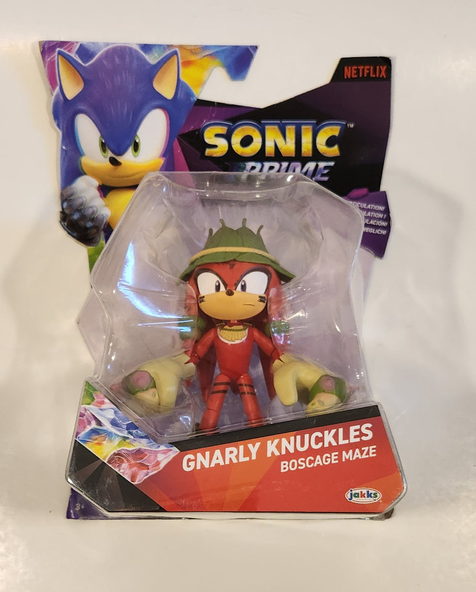 2023 Jakks Netflix Sonic Prime Gnarly Knuckles Boscage Maze 5" Toy Fig ...