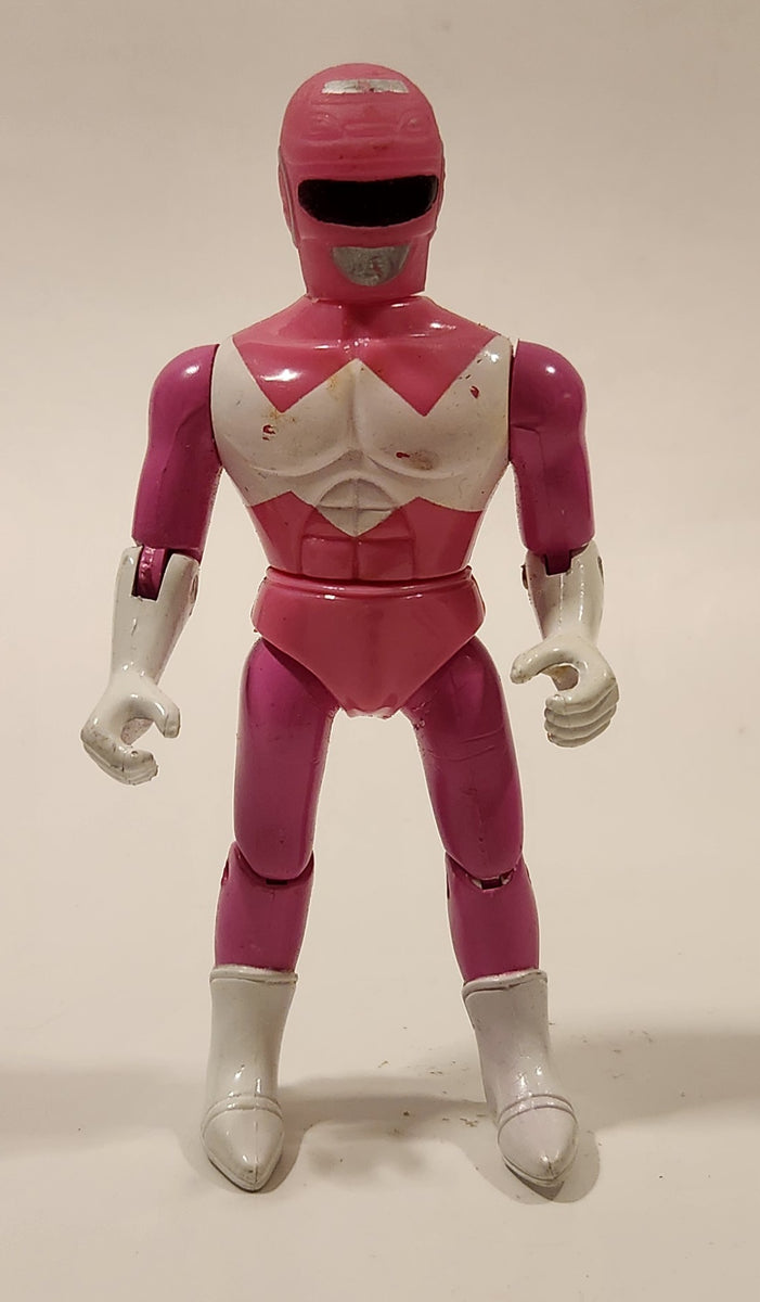 KO Knockoff Mighty Morphin Power Rangers Pink 5 1/2" Soft Head Toy Act ...
