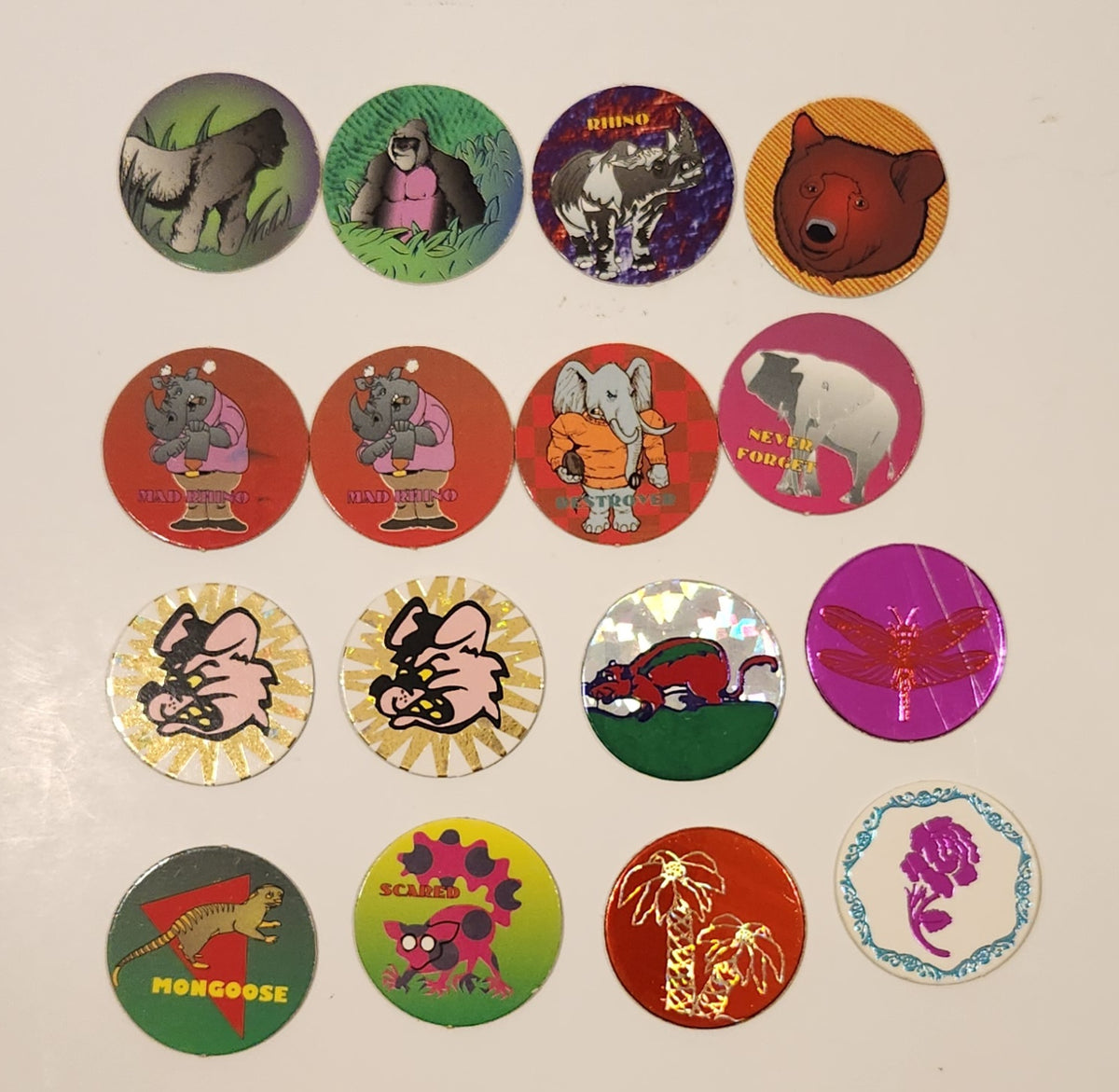 Mixed Pogs Caps Lot of 16 – Treasure Valley Antiques & Collectibles